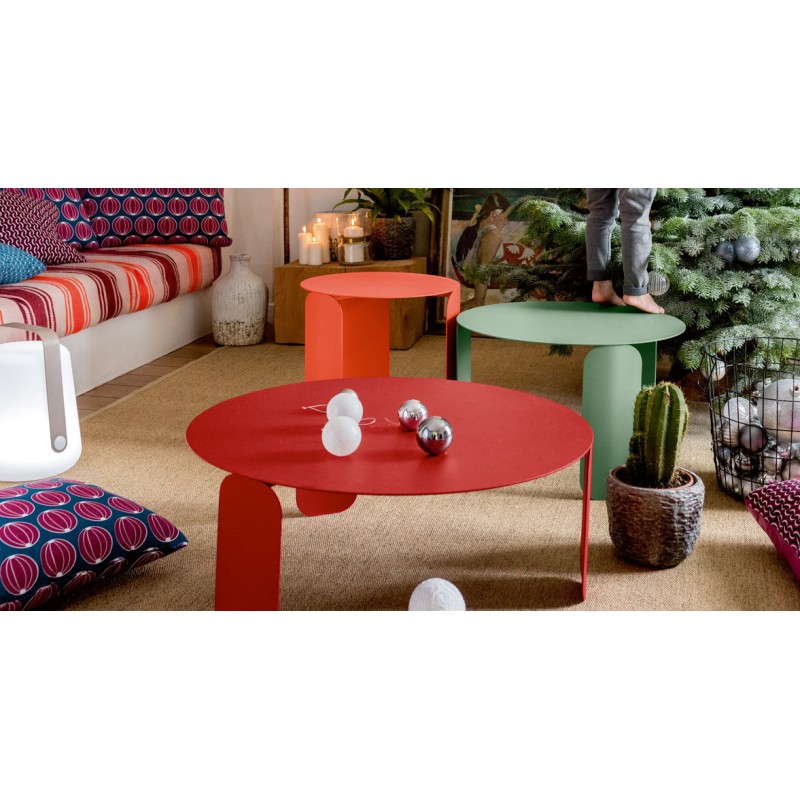 Table basse BEBOP ø45 x 45,5 cm de chez FERMOB - Latour Mobilier de Jardin