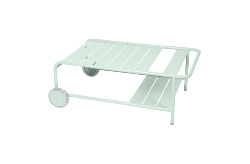 Table basse de jardin à roues LUXEMBOURG FERMOB - Latour Mobilier de Jardin