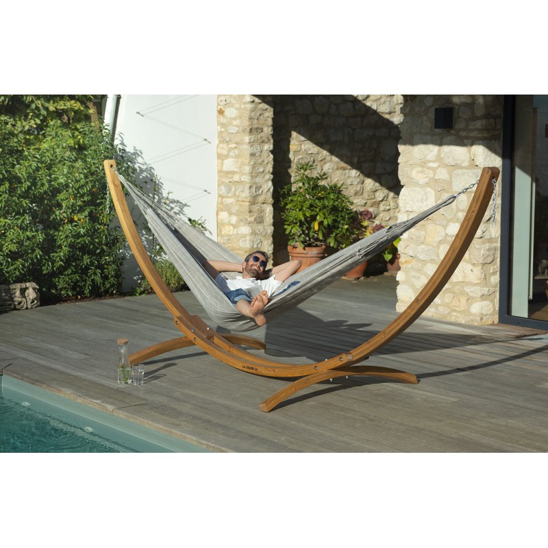Support en bois pour Hamac ELIPSO 425x135 cm LA SIESTA - Latour ...