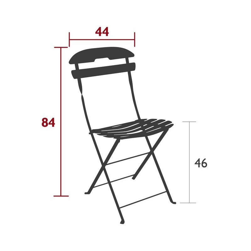Chaise de jardin pliante La Môme FERMOB - Latour Mobilier de Jardin