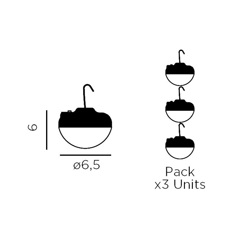 Lot de 3 lampes de jardin CHERRY MINI NEW GARDEN - Latour Mobilier de ...