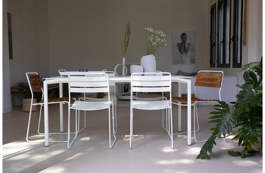 Chaise de jardin Teck SURPRISING FERMOB - Latour Mobilier de Jardin