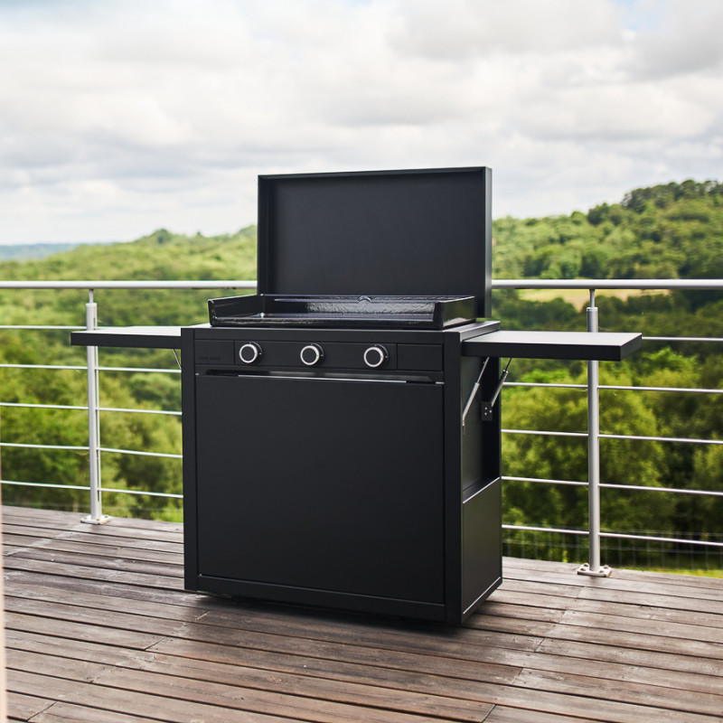 Chariot acier fermé MODERN 75 Acier noir FORGE ADOUR - Latour Mobilier ...