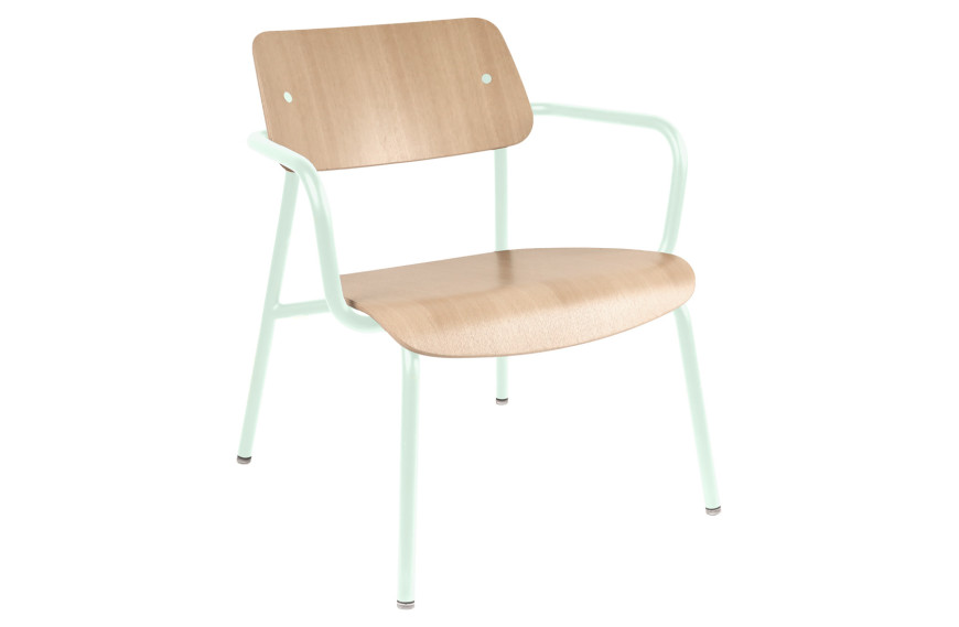Fauteuil Lounge chêne STUDIE FERMOB - Latour Mobilier de Jardin